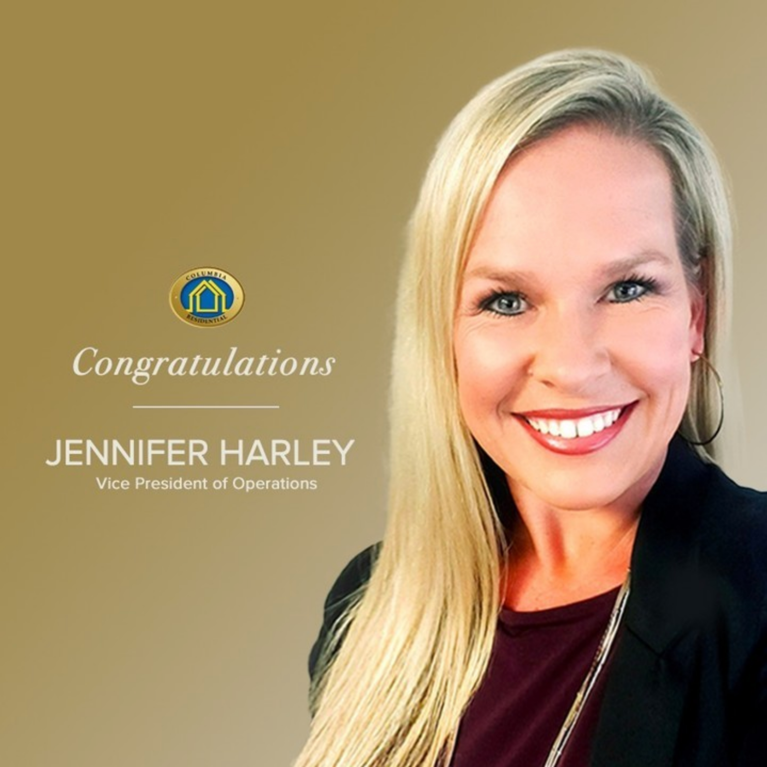 Jennifer Harley Named Vice President of Operations - In the News